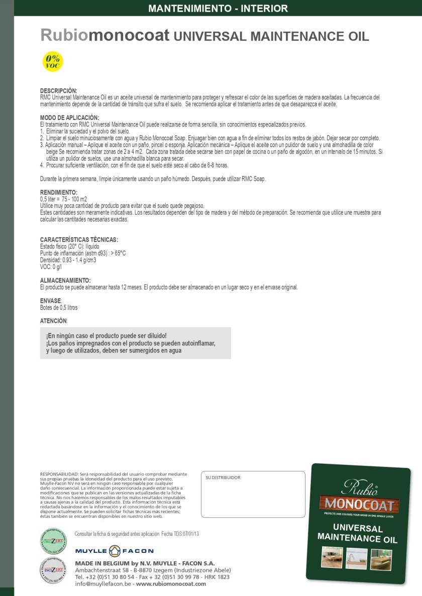 Comprar Universal Maintenance Oil | Nuriscor - Loja online